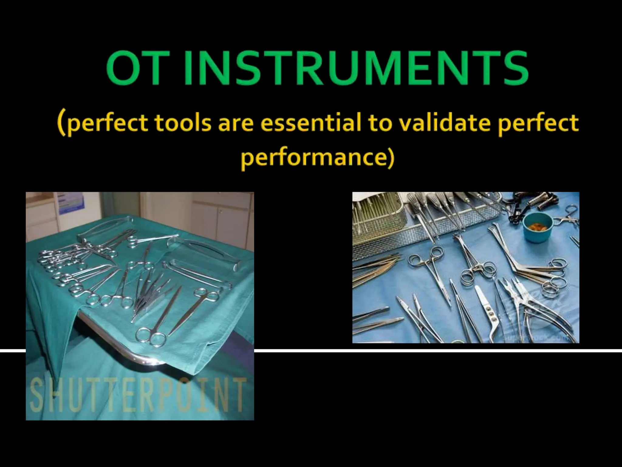 OT INSTRUMENTS used in operation theatre. | PPT