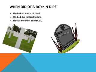 Otis Frank Boykin Black History | PPTX