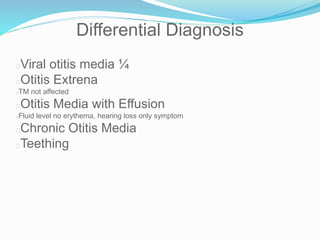 Otitis media | PPTX | Ear, Nose and Throat Conditions | Diseases and ...