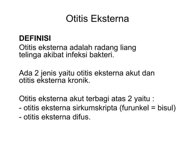 Otitis eksterna | PPT
