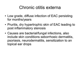 Otitisexterna BY DR MUHAMMAD USMAN GHANI (KSMC ) | ODP