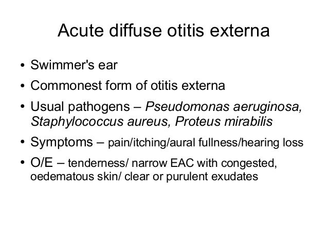 Diffuse Otitis Externa