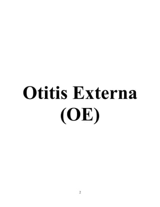 Otitis externa - ENT | DOCX | Ear, Nose and Throat Conditions | Diseases and Conditions
