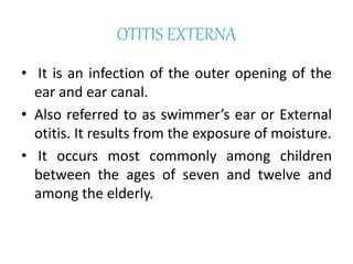 Otitis externa | PPTX