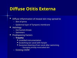 Otitis Externa(1).ppt 111111111111111111 | PPT
