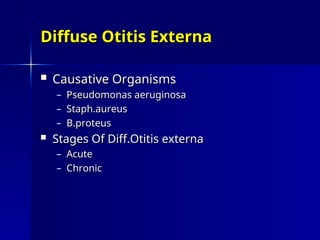 Otitis Externa(1).ppt 111111111111111111 | PPT