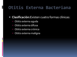 Otitis Externa y Otitis Media | PPTX