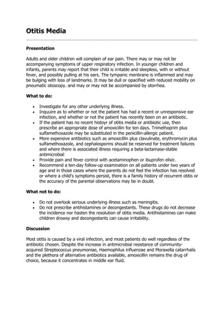 Otitis Media | PDF