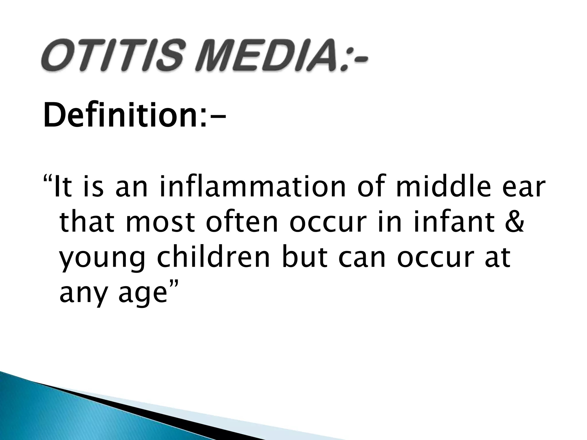 Otitis media | PPTX