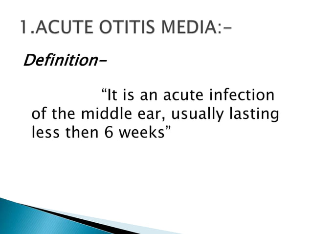 Otitis media | PPTX | Ear, Nose and Throat Conditions | Diseases and ...