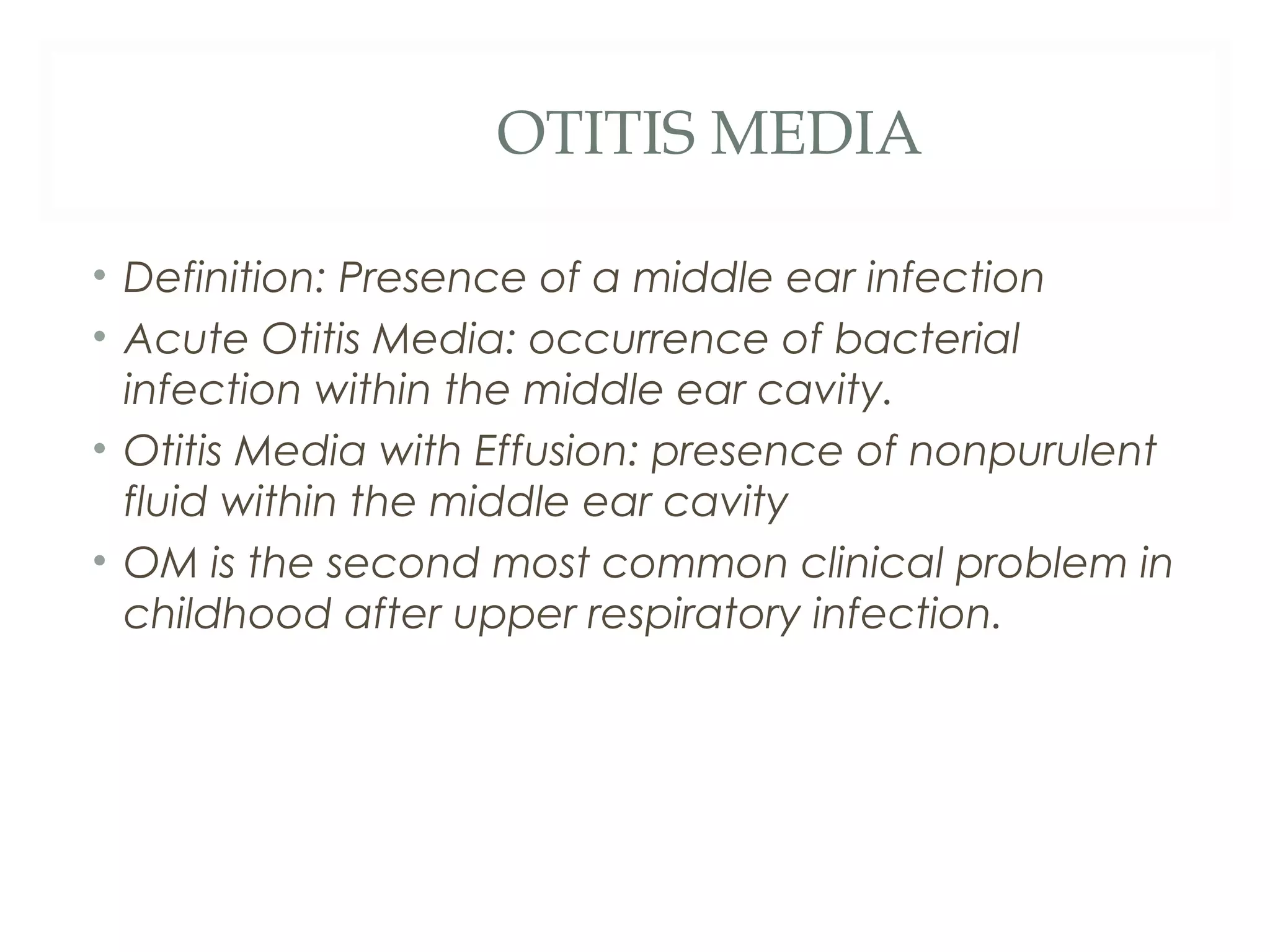 Otitis media | PPT