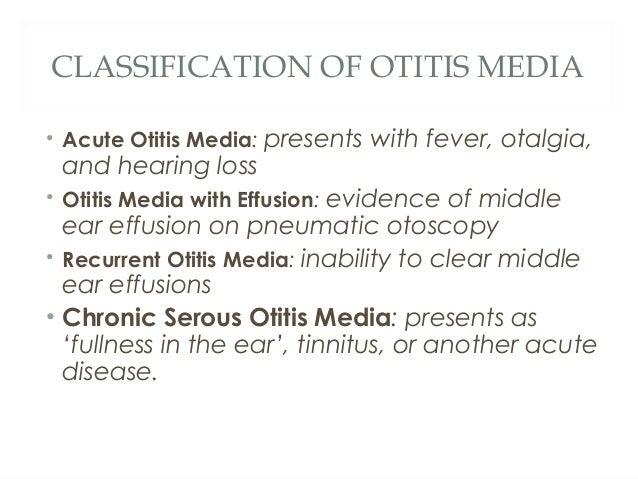 Otitis media