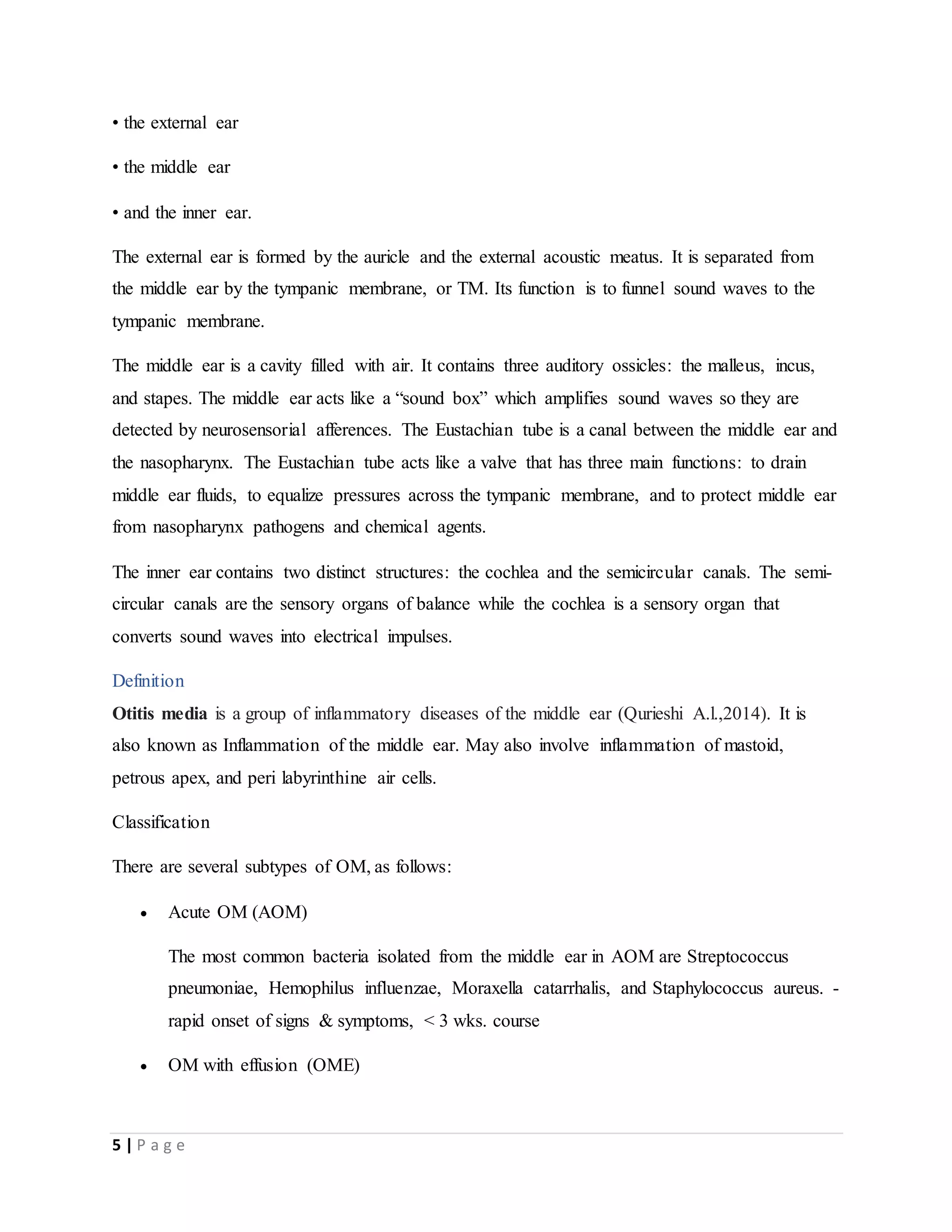 OTITIS MEDIA CASE PRESENTATION(CASE STUDY) | DOCX