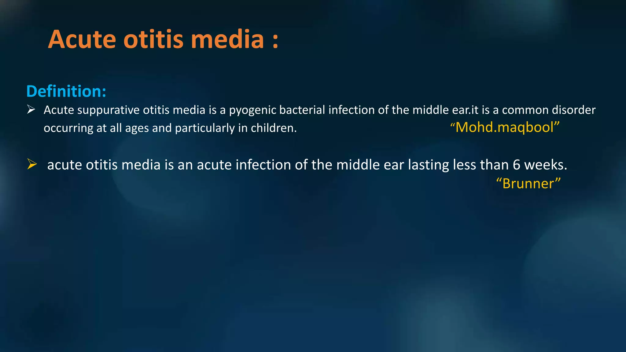Otitis media | PPTX