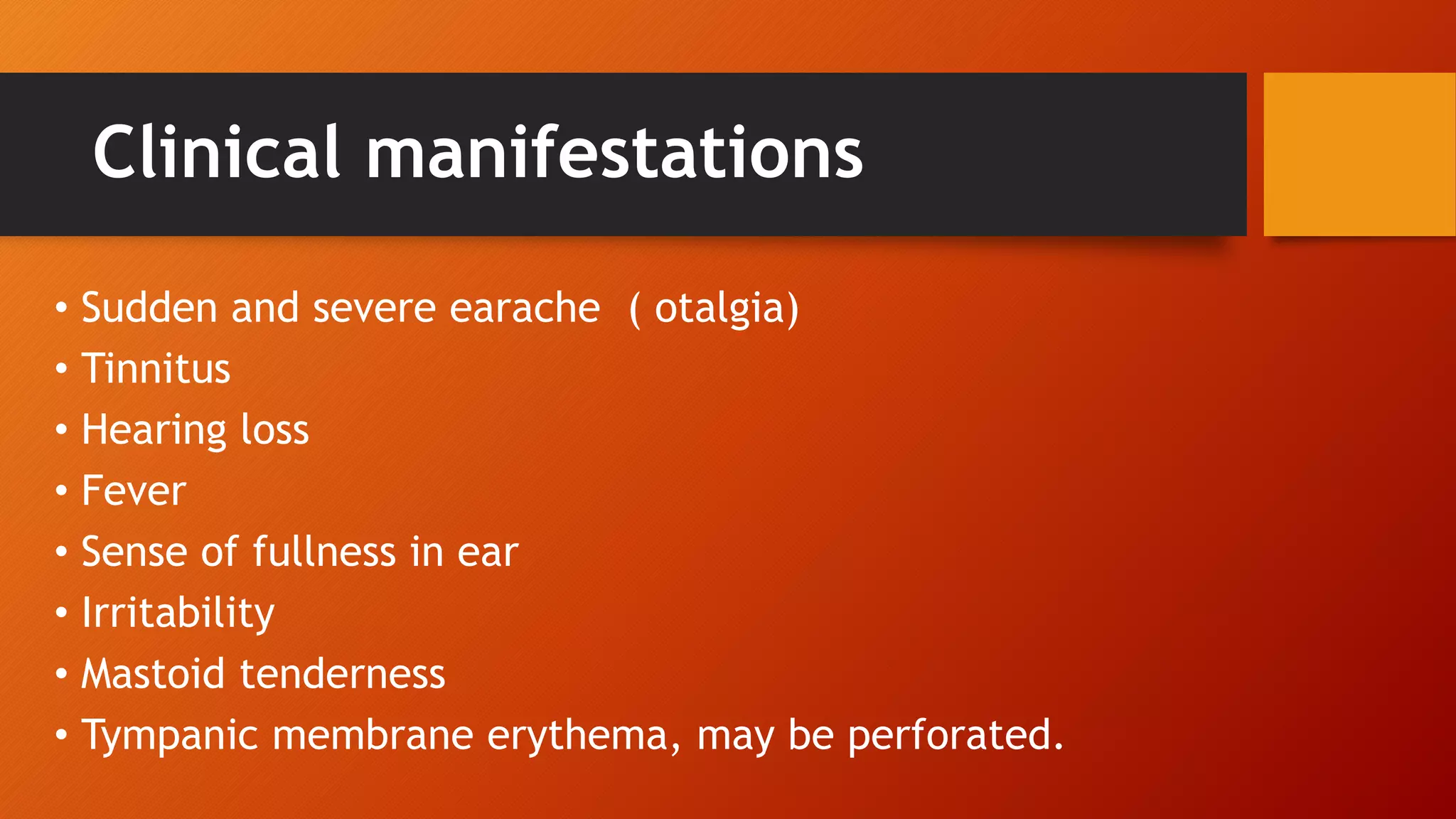 Otitis media ear infection ppt | PPTX