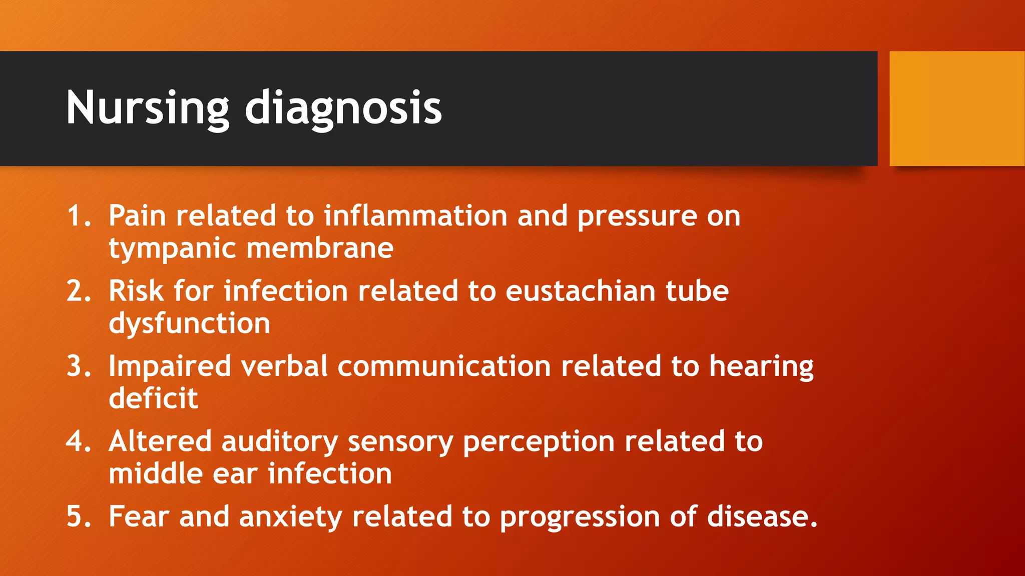 Otitis media ear infection ppt | PPTX