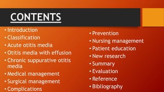 Otitis media ear infection ppt | PPTX