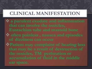 Otitis media.pptx | Ear, Nose and Throat Conditions | Diseases and ...