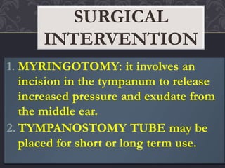 Otitis media.pptx | Ear, Nose and Throat Conditions | Diseases and ...