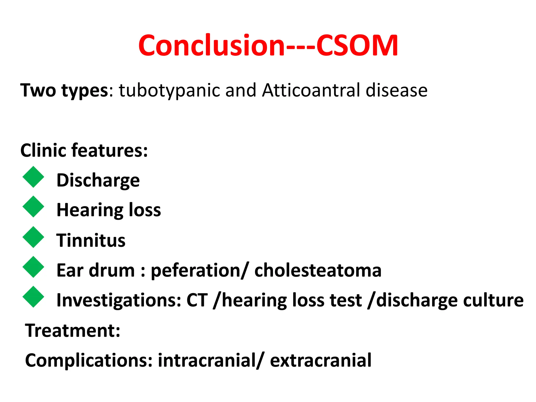 otitis media is the internal infection of ear which causes swelling of ...