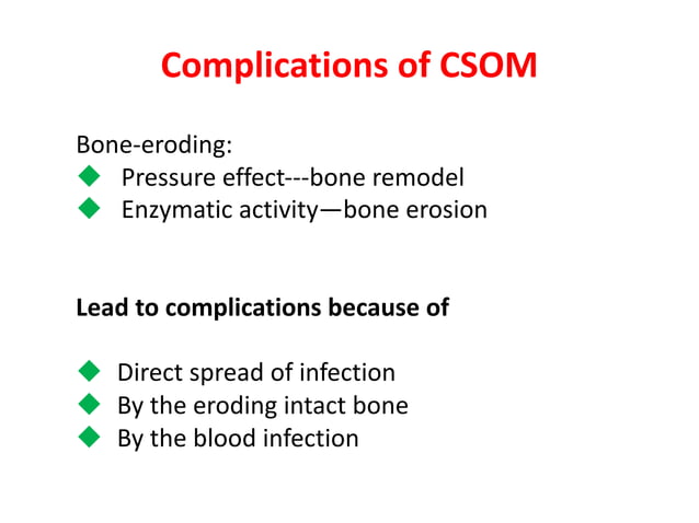 otitis media is the internal infection of ear which causes swelling of ...