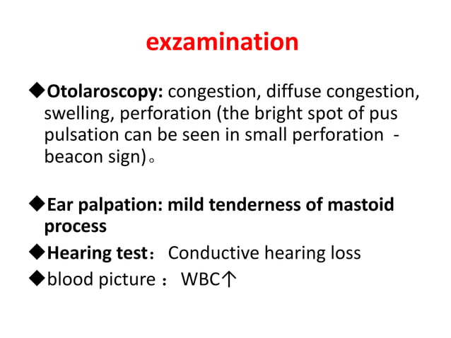 otitis media is the internal infection of ear which causes swelling of ...