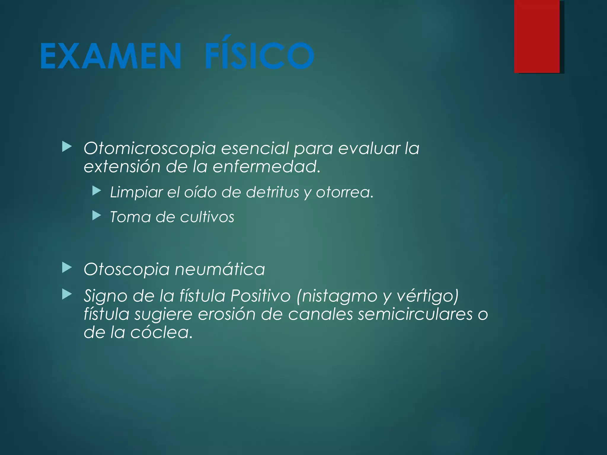 OTITIS MEDIA CRONICA COLESTEATOMA | PPT