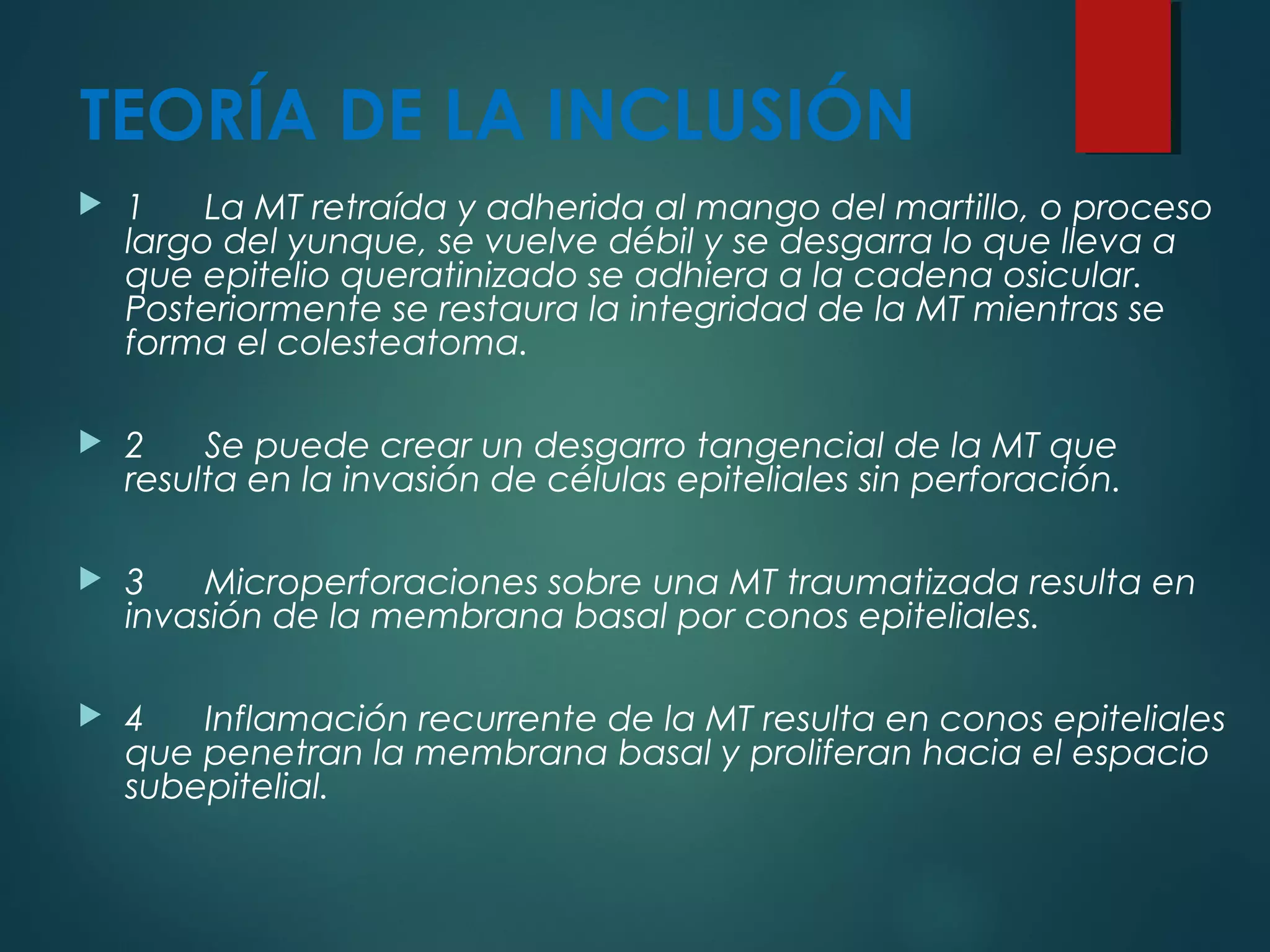 OTITIS MEDIA CRONICA COLESTEATOMA | PPT