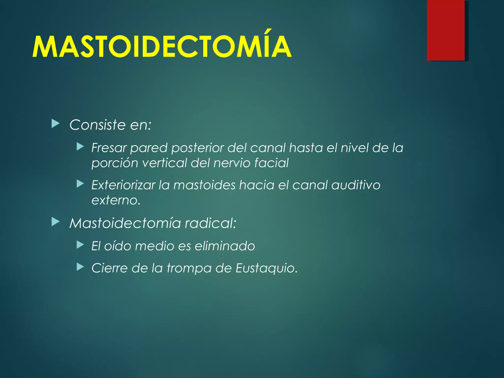 OTITIS MEDIA CRONICA COLESTEATOMATOSA-DR. OMAR GONZALES SUAZO | PPT