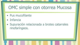 Otitis media crónica | PPTX