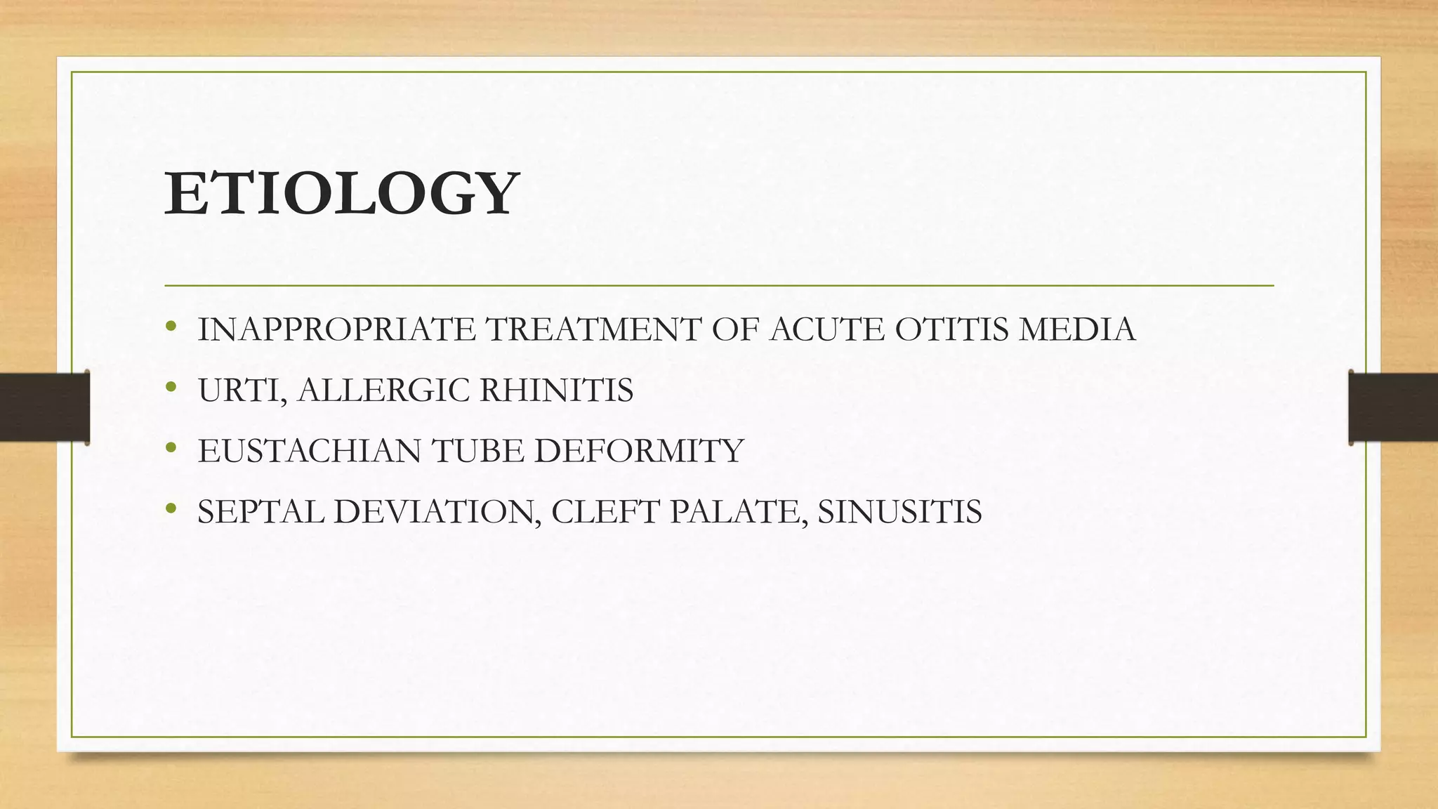 Otitis media ppt | PPTX