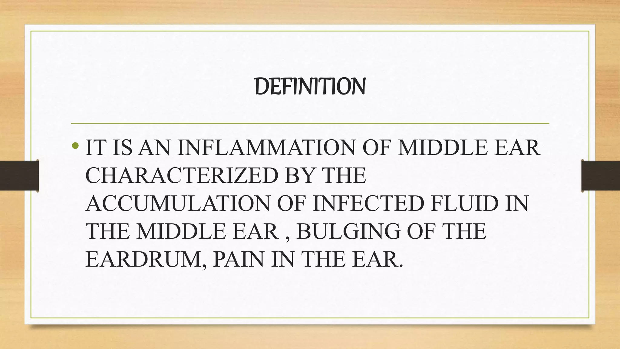 Otitis media ppt | PPTX