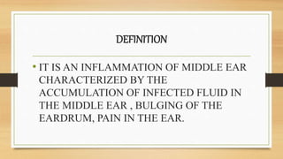 Otitis media ppt | PPTX