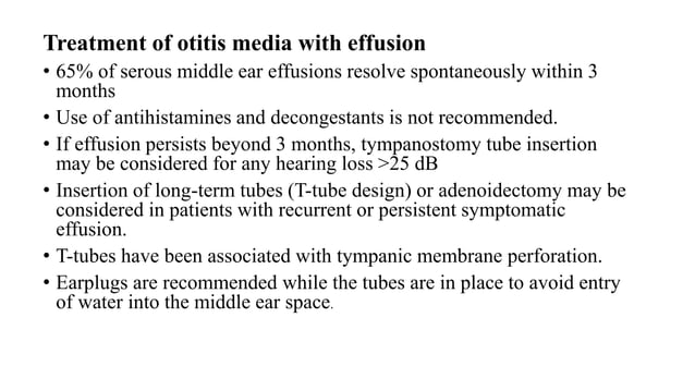 Otitis media in children | PPTX | Ear, Nose and Throat Conditions ...
