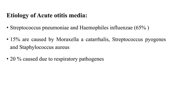 Otitis media in children | PPTX | Ear, Nose and Throat Conditions ...