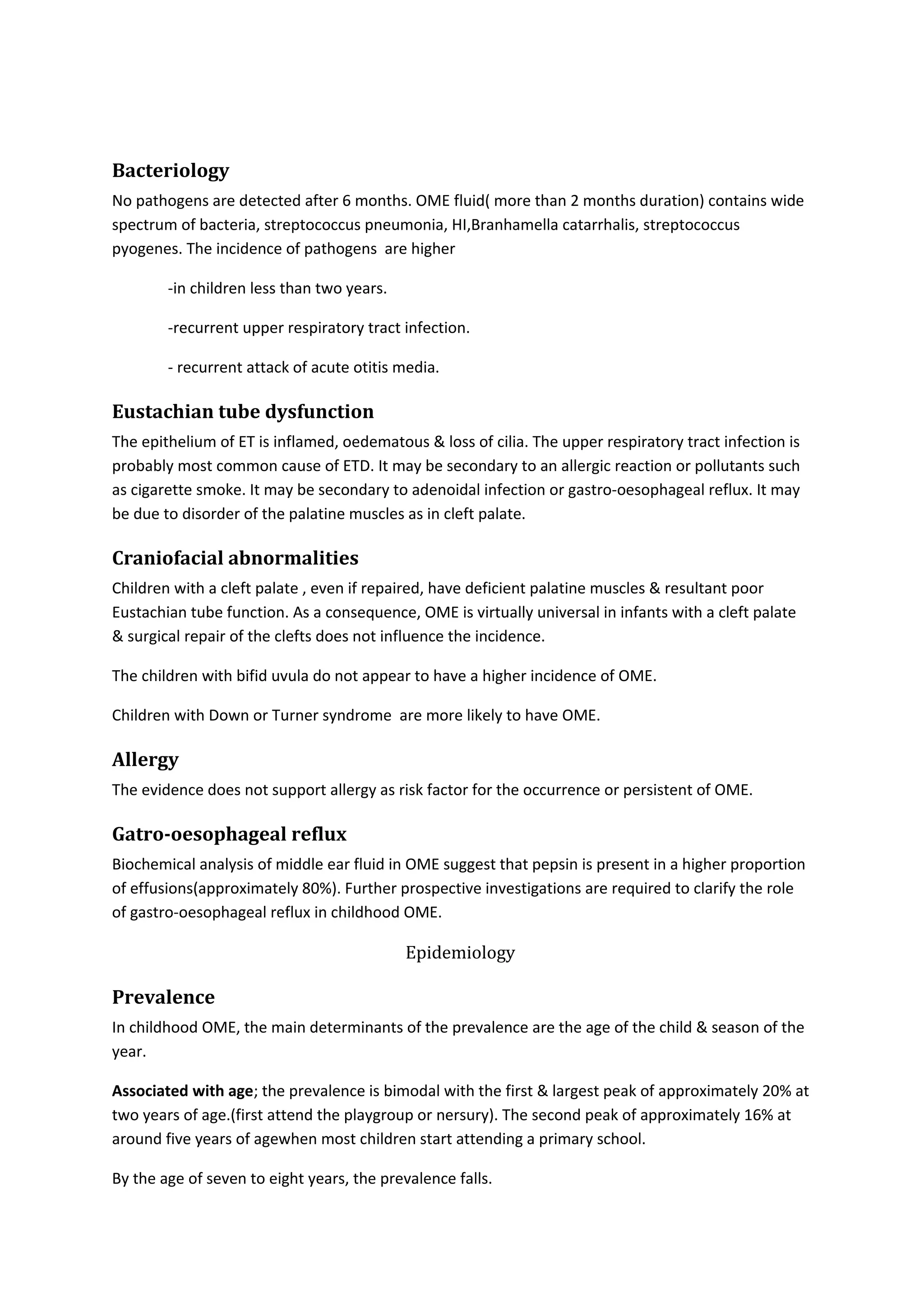 Otitis media with effusion | DOC
