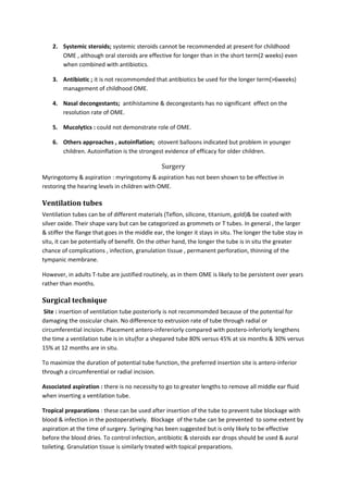 Otitis media with effusion | DOC