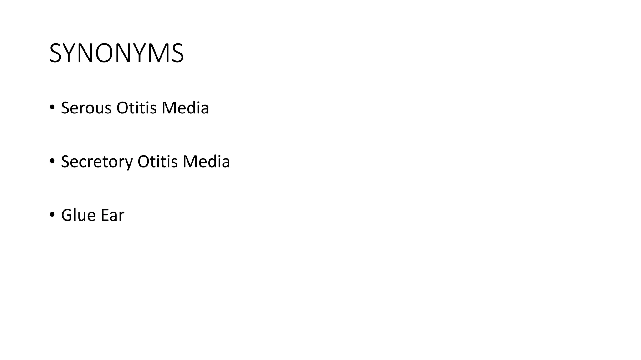 Otitis media with effusion | PPTX