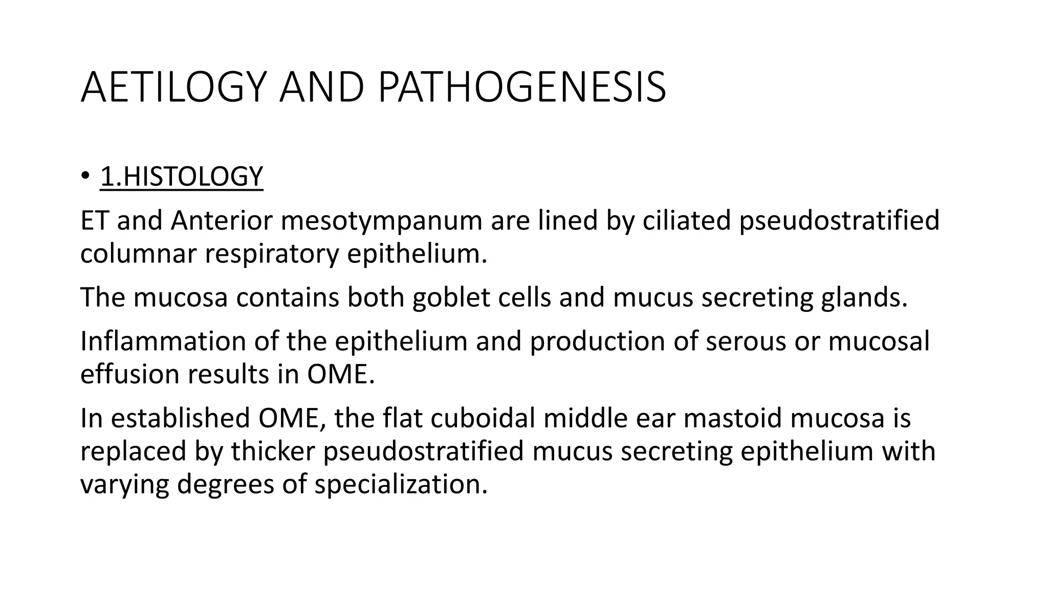 Otitis media with effusion | PPTX