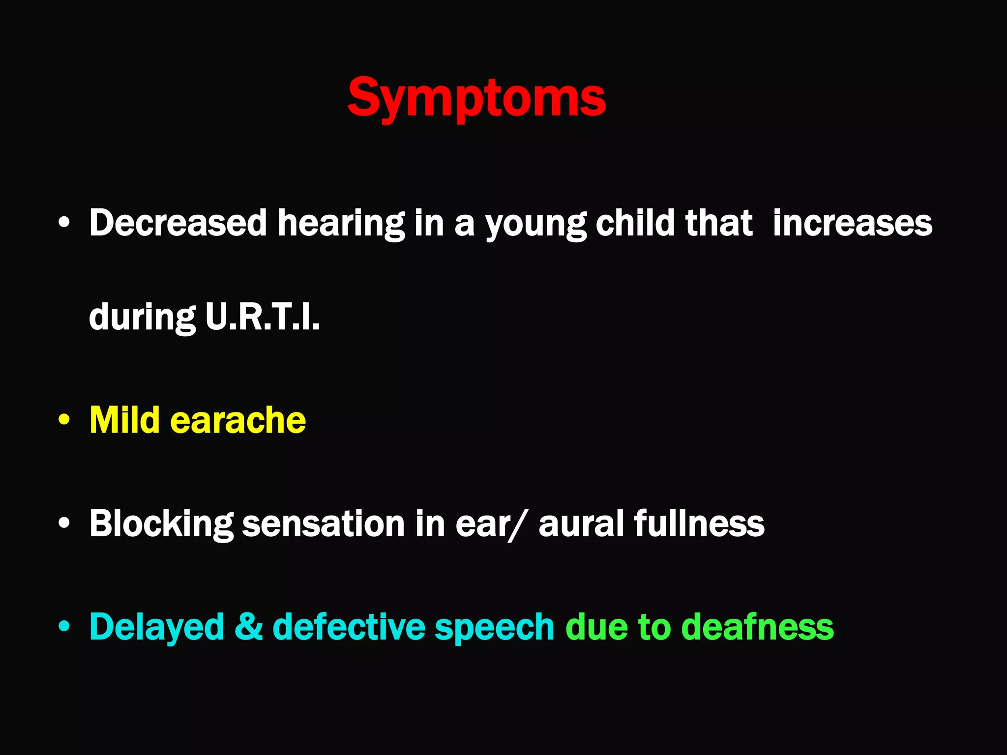 Otitis Media With Effusion (OME) | PPT