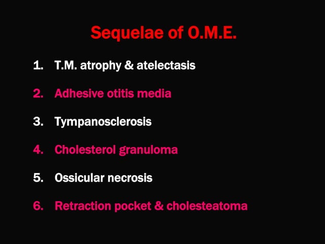 Otitis Media With Effusion (OME) | PPT