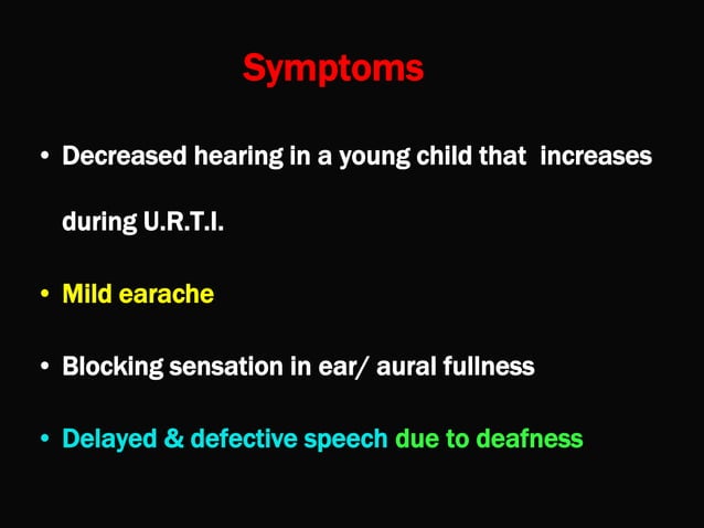 Otitis Media With Effusion (OME) | PPT