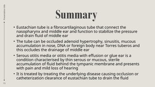 Serous otitis media with effusion glue ear.pptx