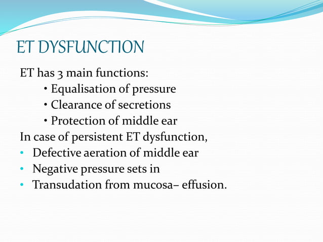Otitis media with effusion | PPTX | Ear, Nose and Throat Conditions ...