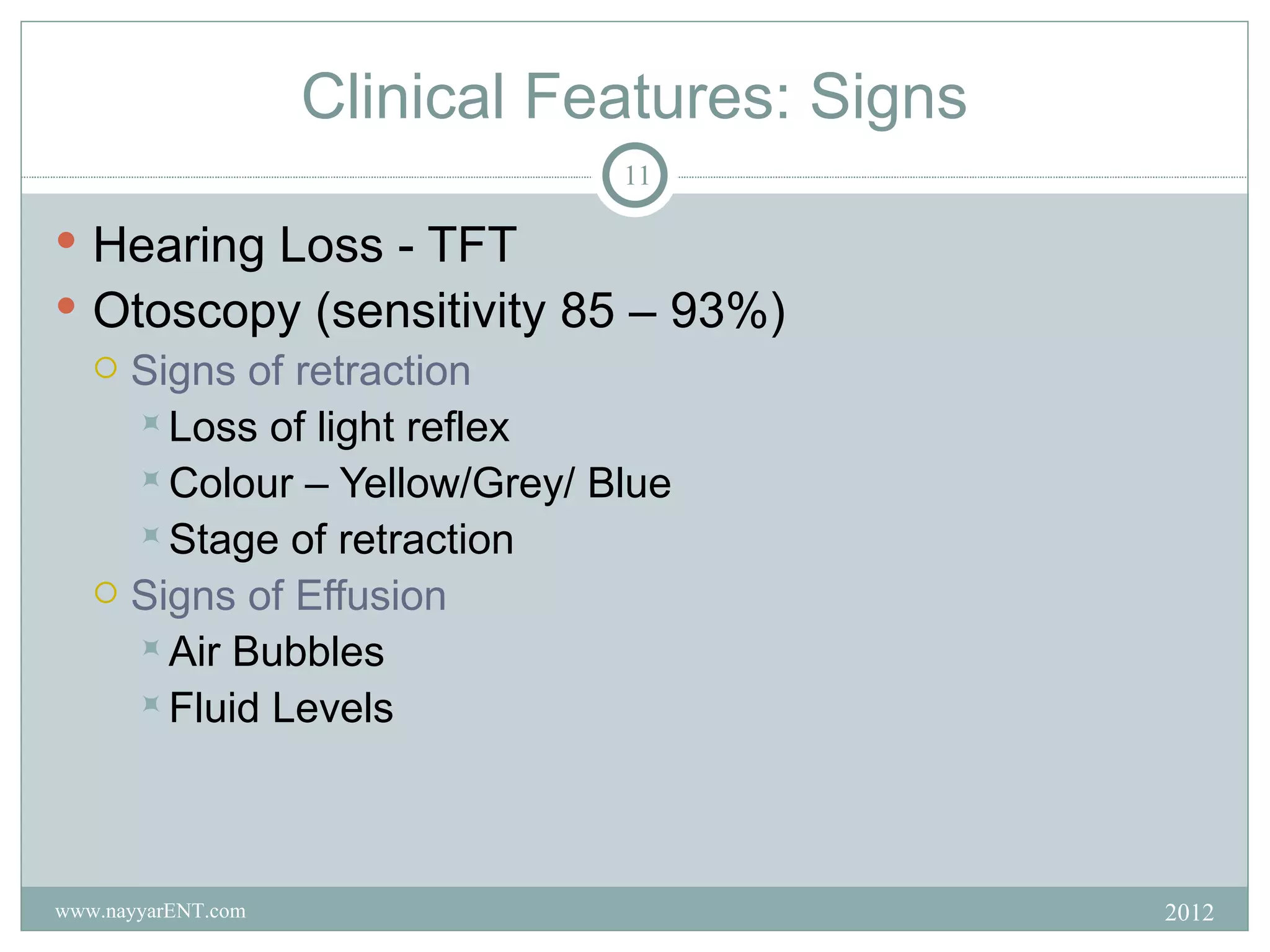 Otitis media with effusion ome | PPT