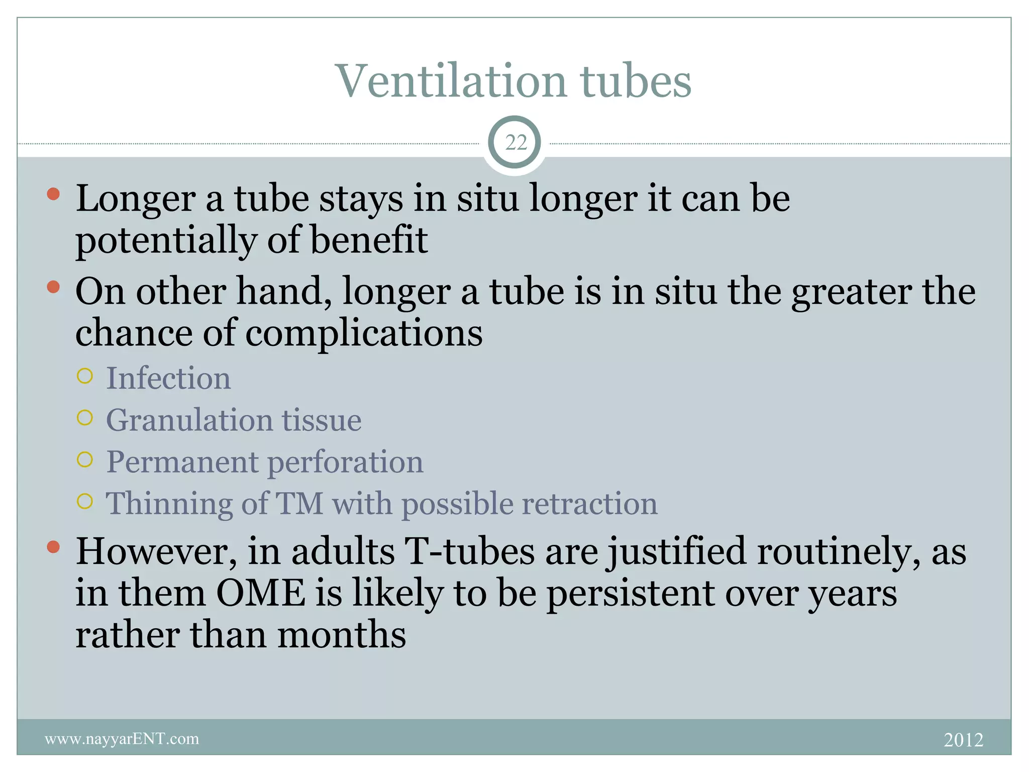 Otitis media with effusion ome | PPT