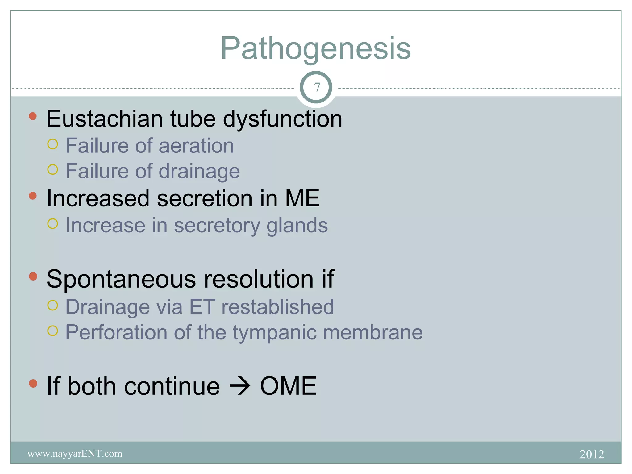 Otitis media with effusion ome | PPT