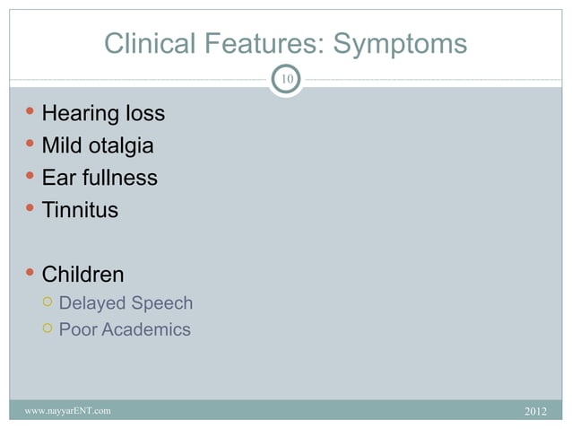 Otitis media with effusion ome | PPT | Ear, Nose and Throat Conditions ...