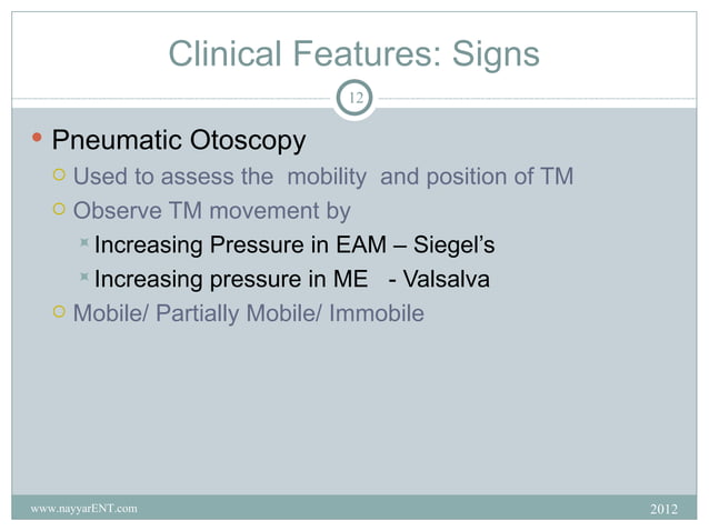 Otitis media with effusion ome | PPT | Ear, Nose and Throat Conditions ...