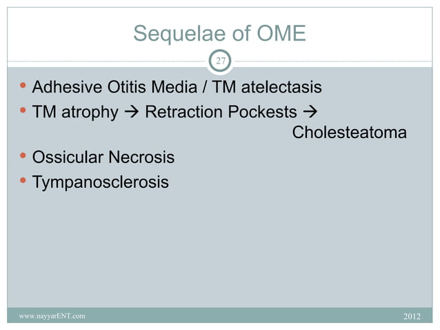 Otitis media with effusion ome | PPT | Ear, Nose and Throat Conditions ...